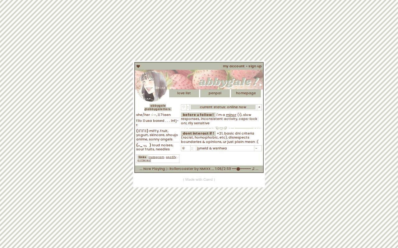 abbygaletters's carrd
